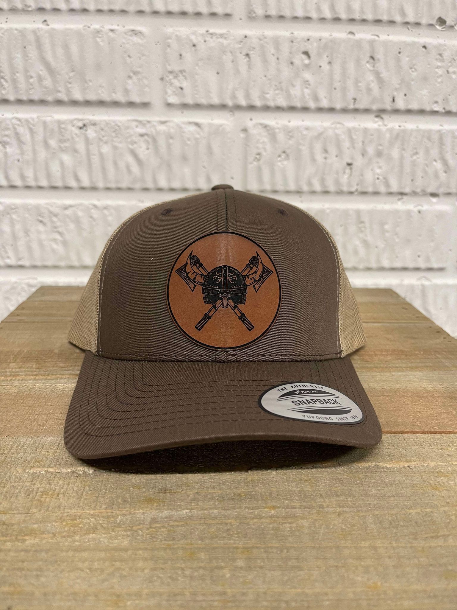 Crossed Viking Axes and Horned Helmet Snapback Trucker Hat – The Minnesota Peach